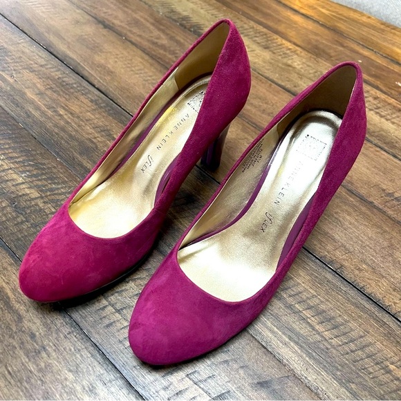 Anne Klein | Shoes | Anne Klein Flex Clemence Purple Suede Pumps | Poshmark
